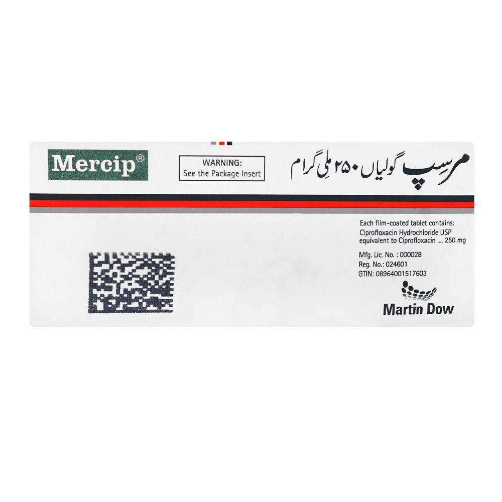 Martin Dow Mercip Tablet, 250mg, 10-Pack