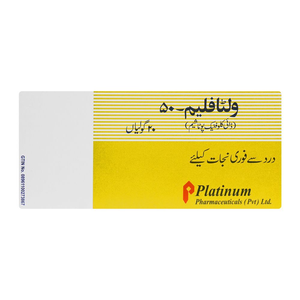 Order Platinum Pharmaceuticals Voltaflam Tablet, 50mg, 20-Pack Online ...