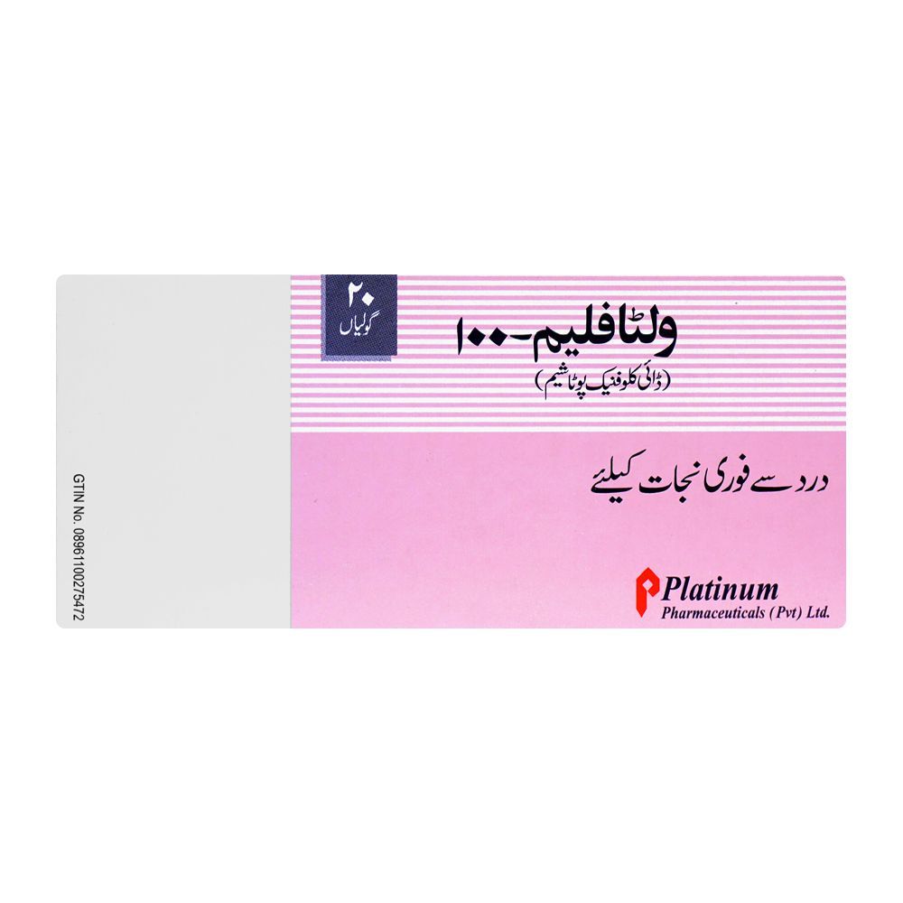 Buy Platinum Pharmaceuticals Voltaflam Tablet, 100mg, 20-Pack Online at ...