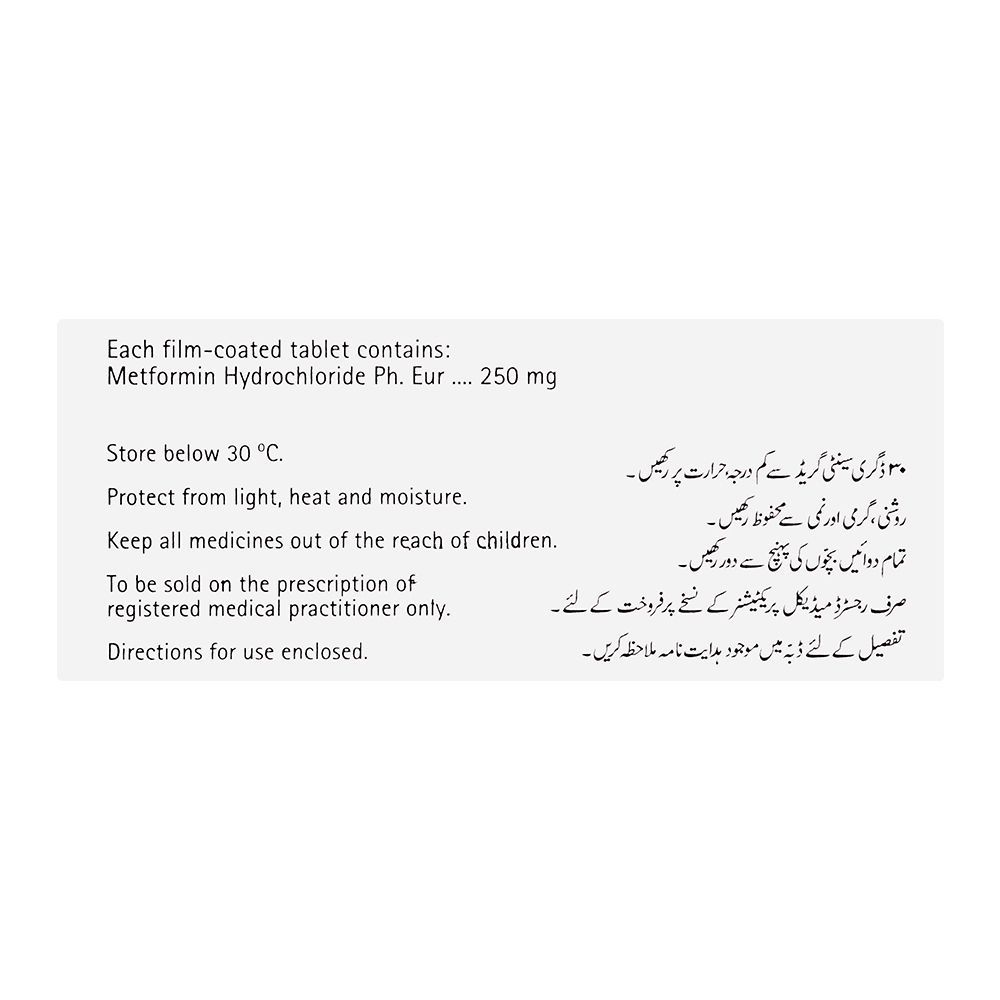 Order Martin Dow Glucophage Tablet, 250mg, 1-Strip Online at Special ...