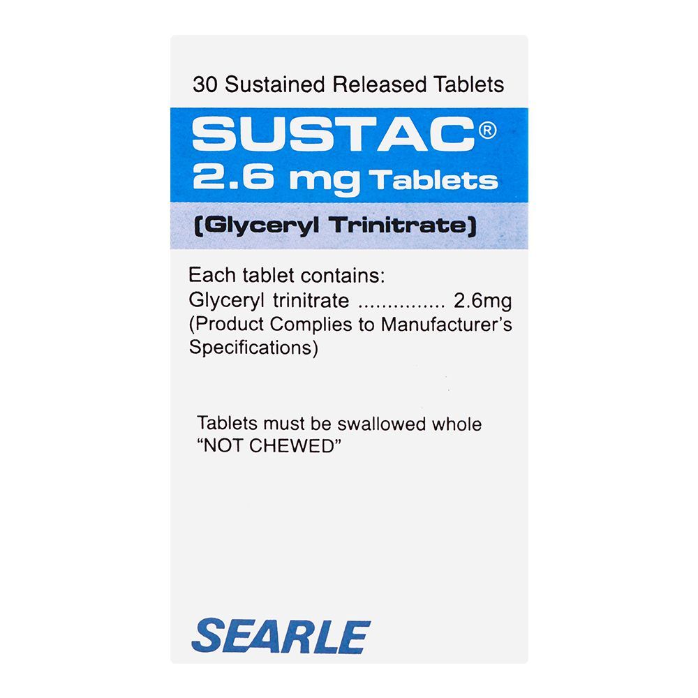 Purchase Searle Sustac Tablet, 2.6mg, 30-Pack Online at Best Price in ...