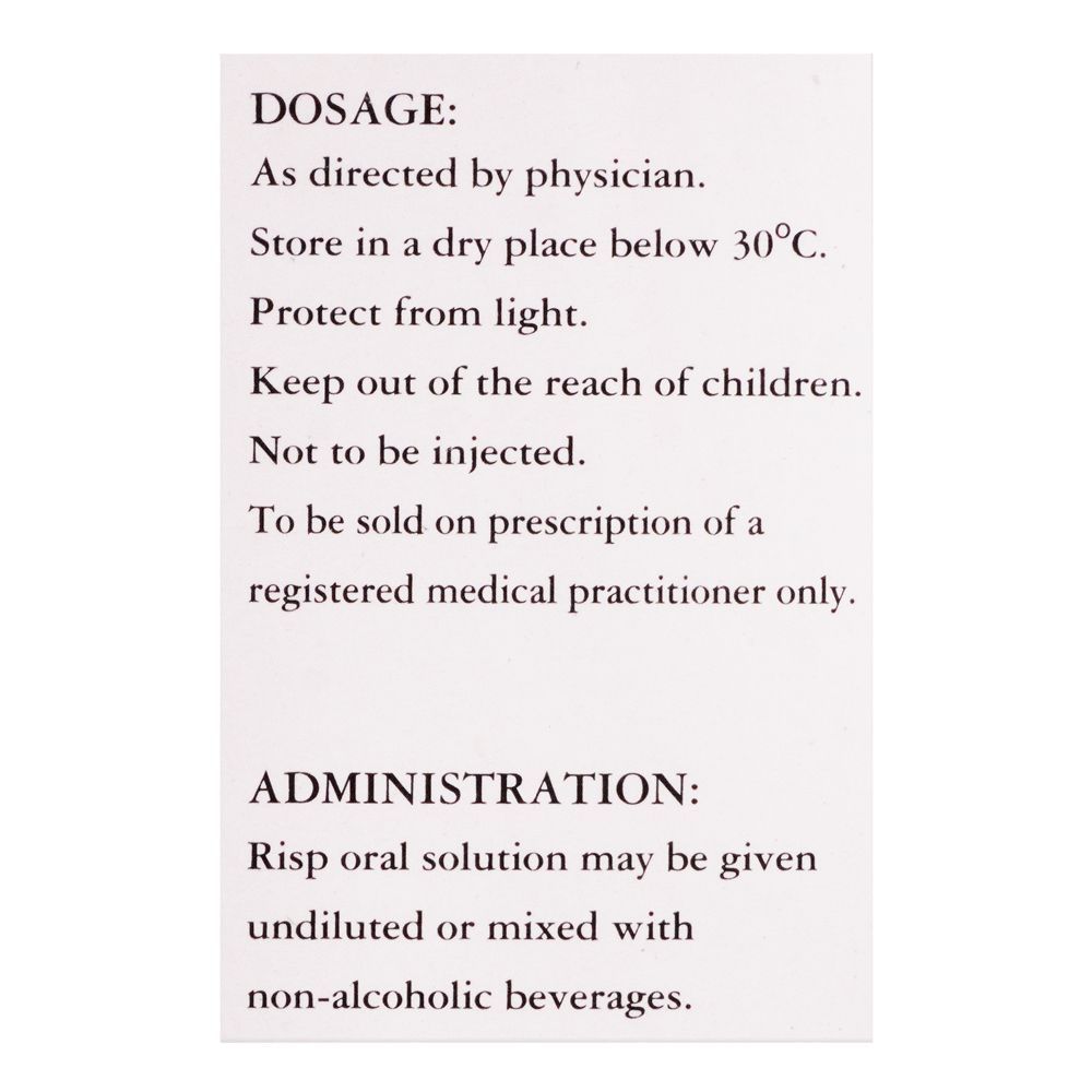 Buy Adamjee Pharmaceuticals Risp Oral Solution, 30ml Online at Best ...