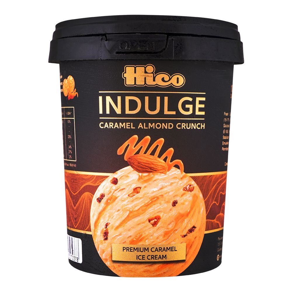 Purchase Hico Indulge Caramel Almond Crunch Ice Cream, 500ml Online at ...