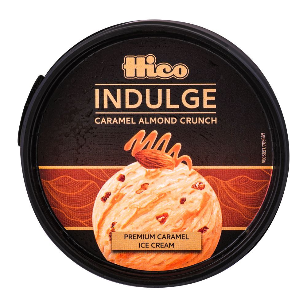 Purchase Hico Indulge Caramel Almond Crunch Ice Cream, 500ml Online at ...
