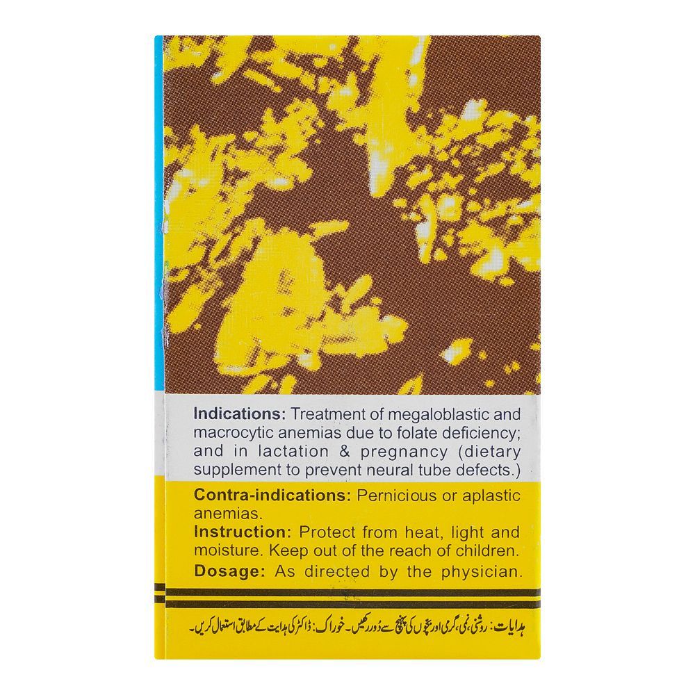 Purchase Zafa Pharmaceuticals Folic Acid Tablet, 5mg Online at Best ...