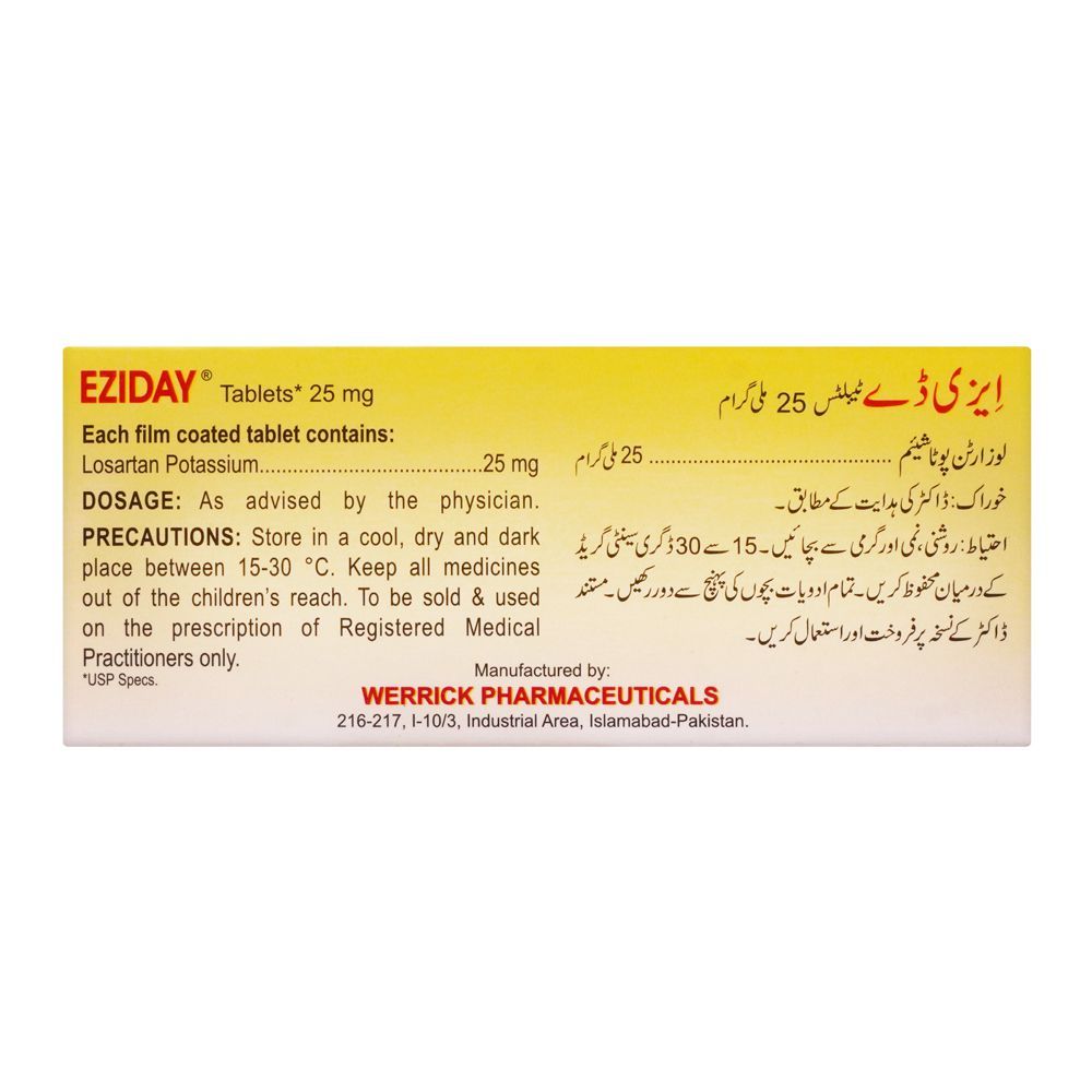 Order Werrick Pharmaceuticals Eziday Tablet, 25mg Online at Best Price ...