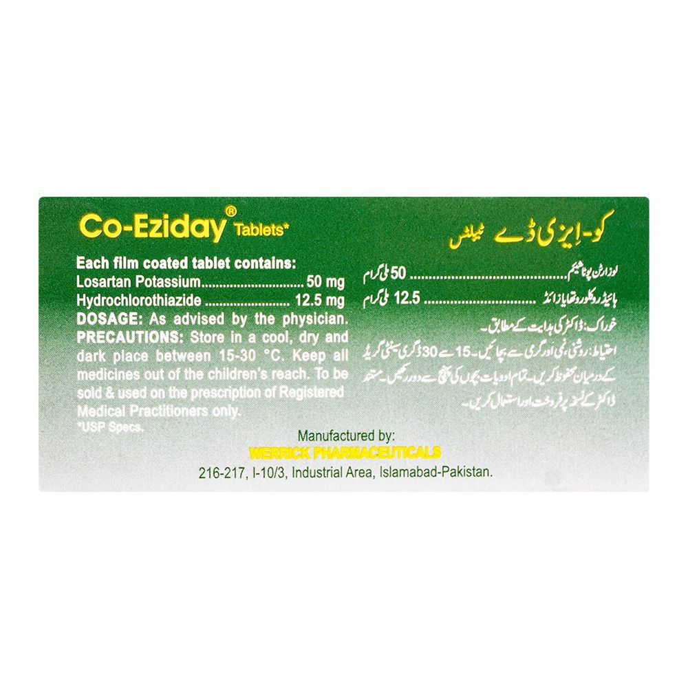 Purchase Werrick Pharmaceuticals Co-Eziday Tablet, 50mg, 1-Strip Online ...