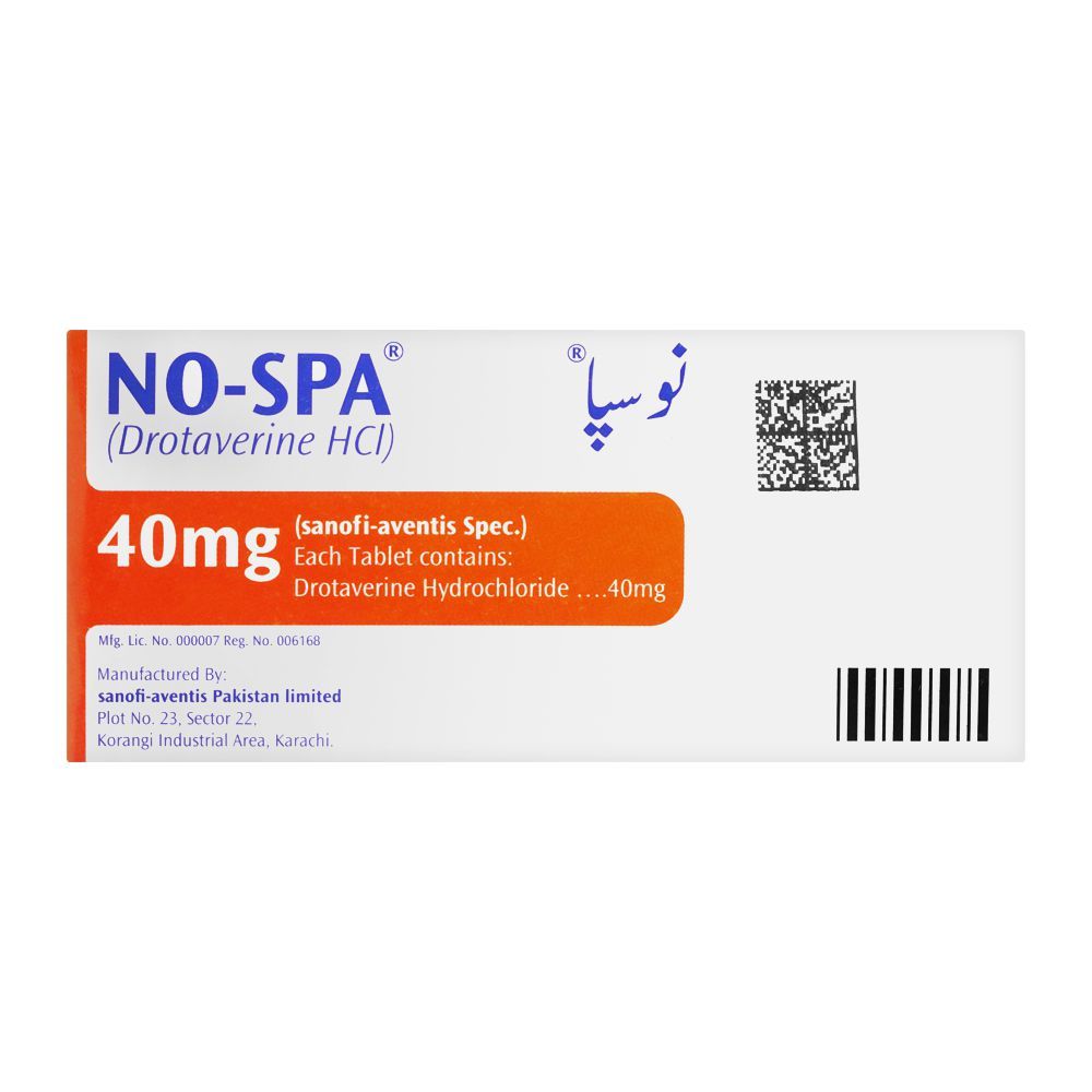 Purchase Sanofi-Aventis No-Spa Tablet, 40mg, 24-Pack Online at Best ...