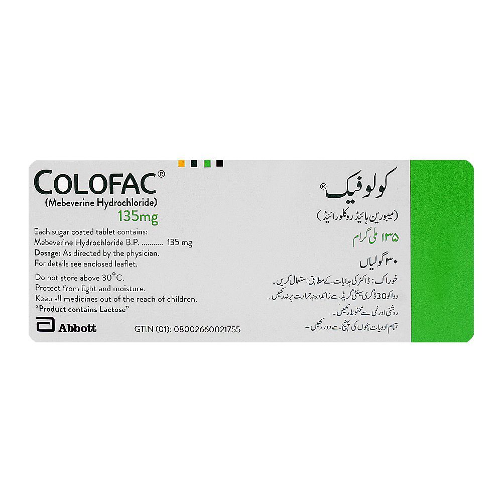 Colofac 135mg, Strip (10 Tablets)