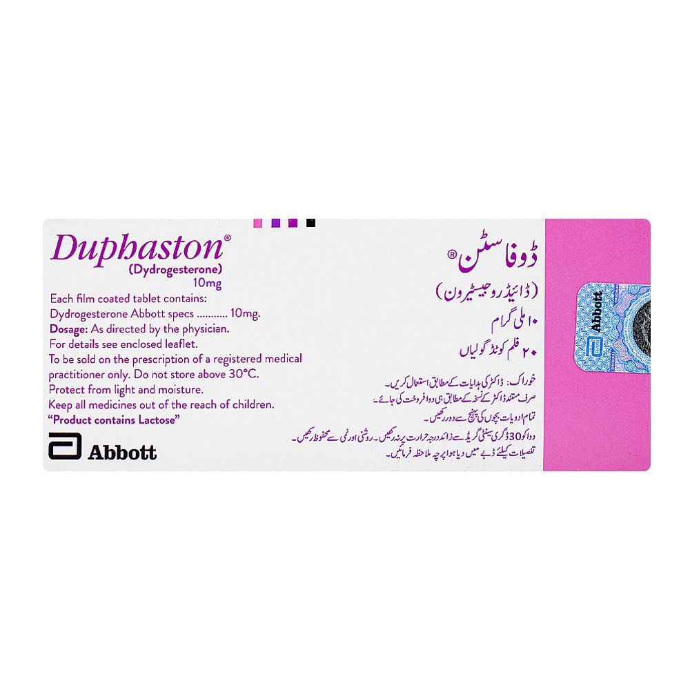 Buy Duphaston Tablet Strip, 10mg Online at Best Price in Pakistan ...