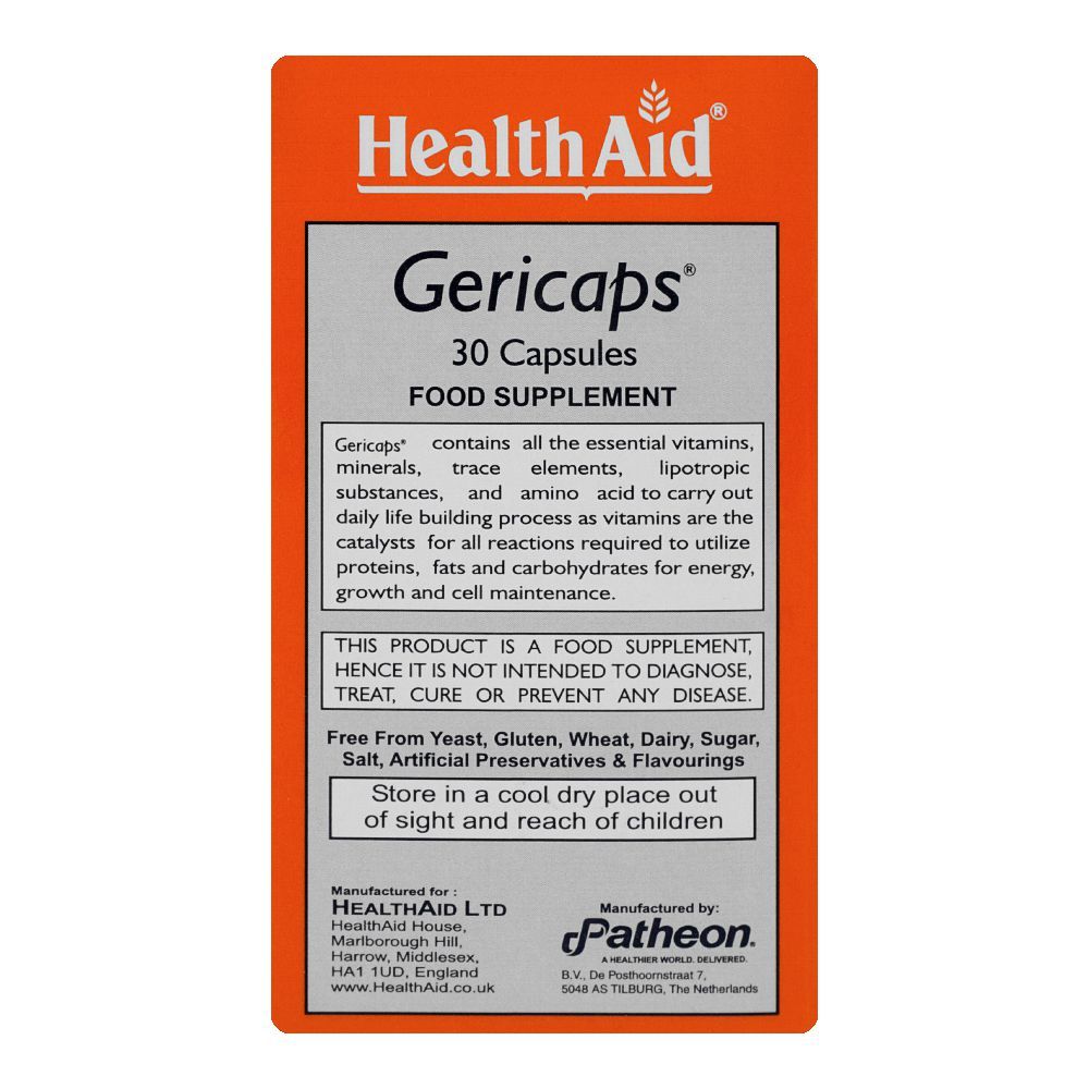 Purchase Nutra Zone Healthcare Gericaps Multivitamin Capsule, 30-Pack Online at Special Price in ...