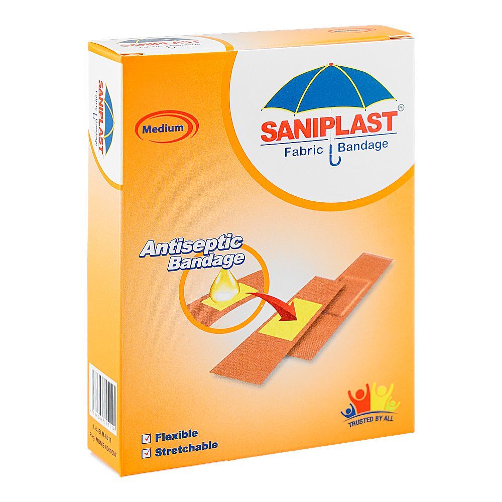 Saniplast Antiseptic Fabric Bandage, 20-Pack