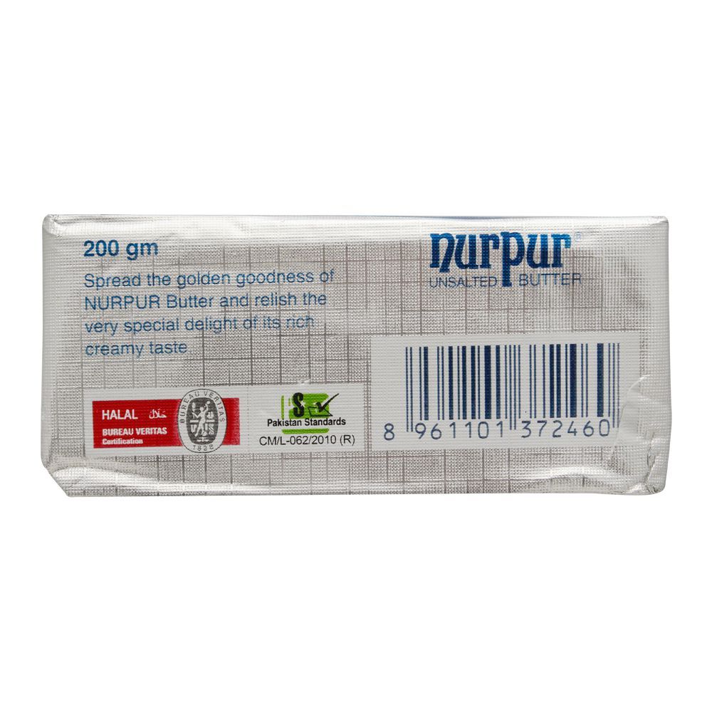Order Nurpur Butter, Unsalted, 200g Online at Special Price in Pakistan ...