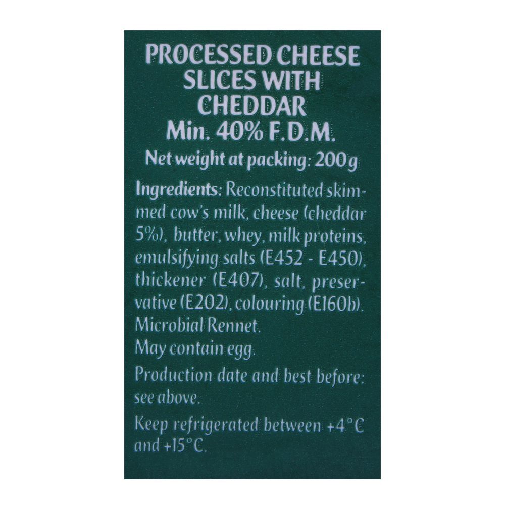 Buy President Cheddar Sandwich Slice Cheese, 12 Slices, 200g Online at ...