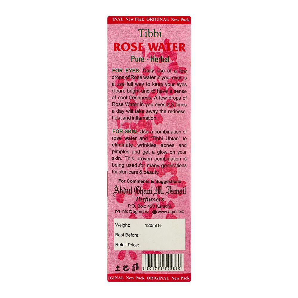 Order Tibbi Rose Water Spray, 120ml Online at Special Price in Pakistan ...