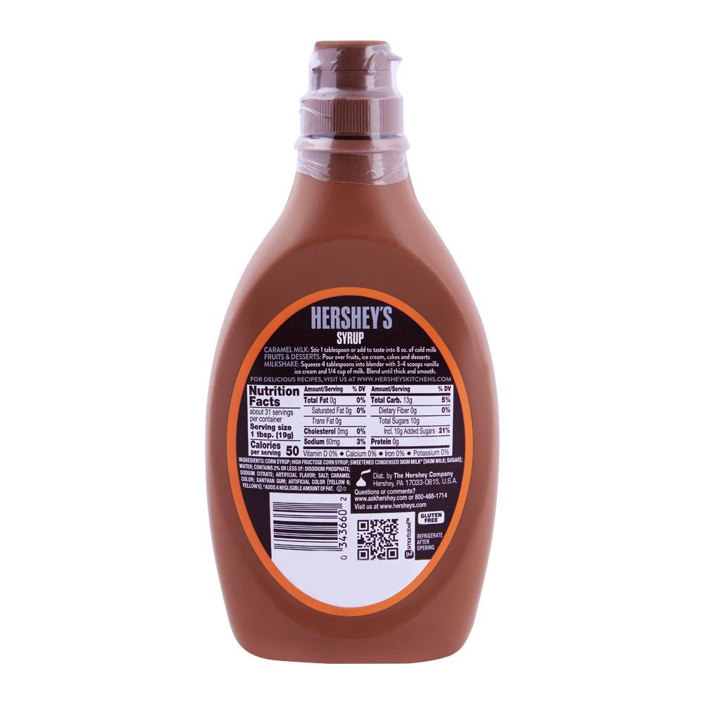 Buy Hershey's Caramel Squeeze Syrup 623g Online at Best Price in ...