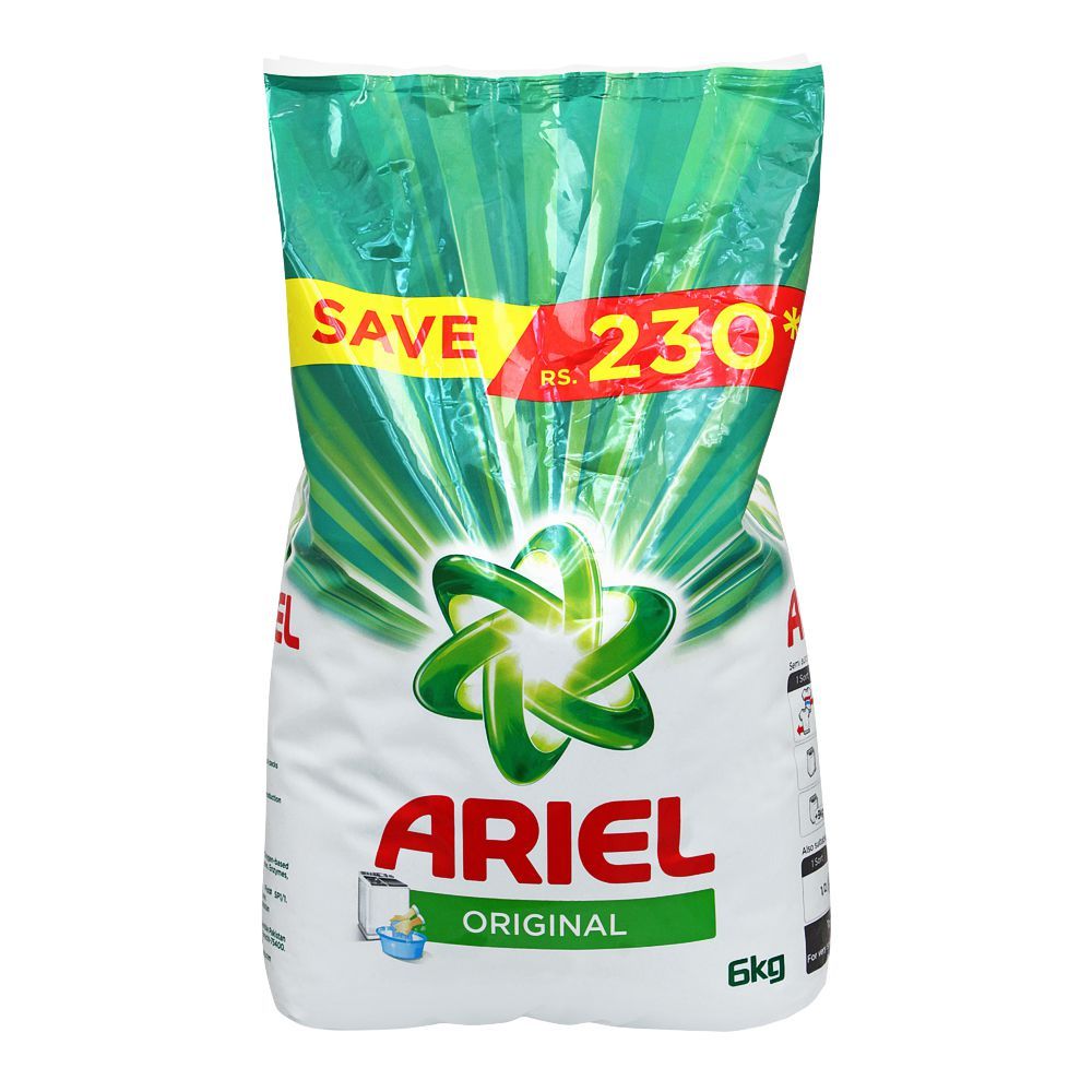 Buy Ariel Original Perfume Washing Powder, 6 KG Online at Special Price ...
