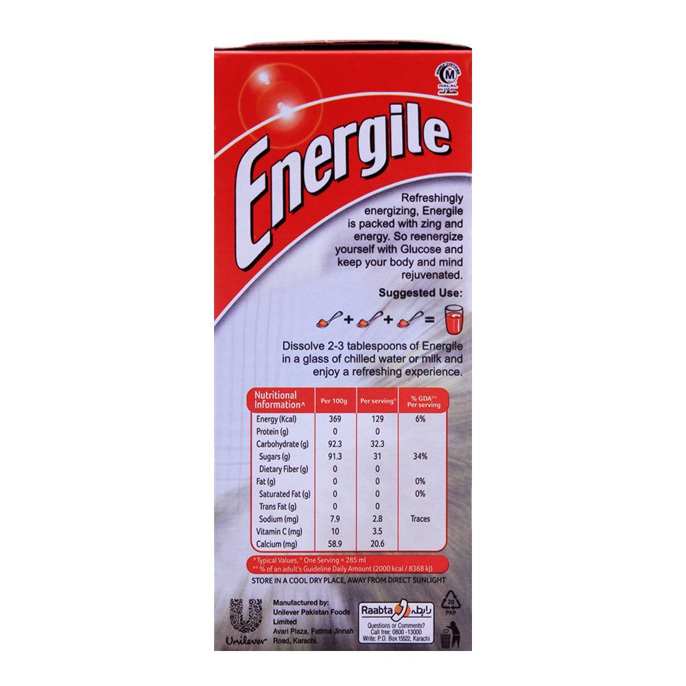 Purchase Energile Instant Glucose Energy Drink Powder 400g Online at ...
