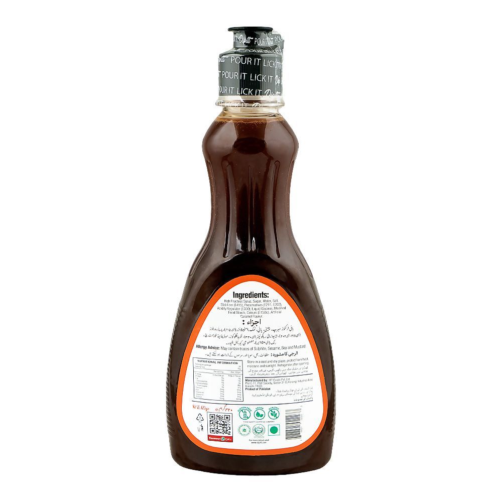 Dipitt Caramel Syrup, Gluten Free, 420g