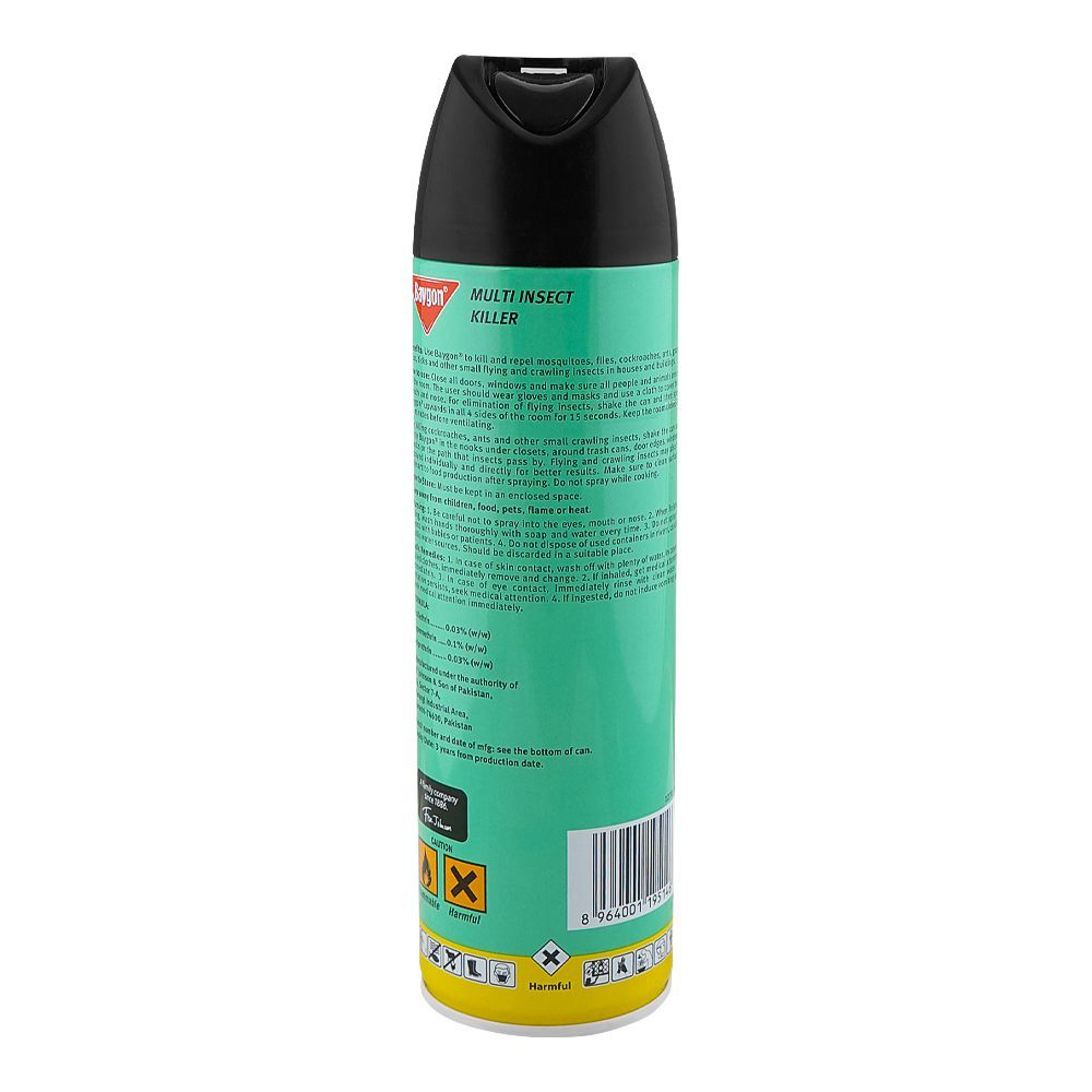 Baygon Multi Insect Killer Spray, 400ml