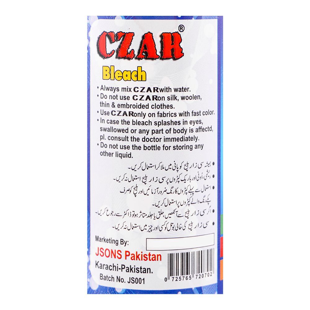 Order Czar Bleach Whiteness & Kill Germs, 600ml Online at Best Price in ...