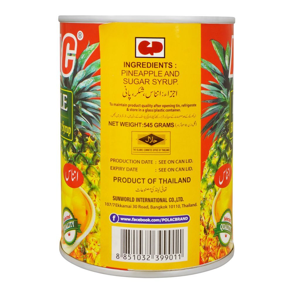 Buy Polac Pineapple Broken Slices In Heavy Syrup, Tasty & Delicious ...