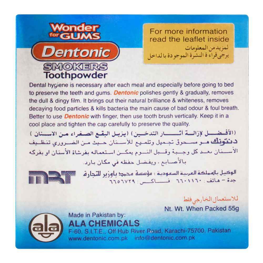 Buy Dentonic Smokers Toothpowder, 55g Online at Special Price in ...