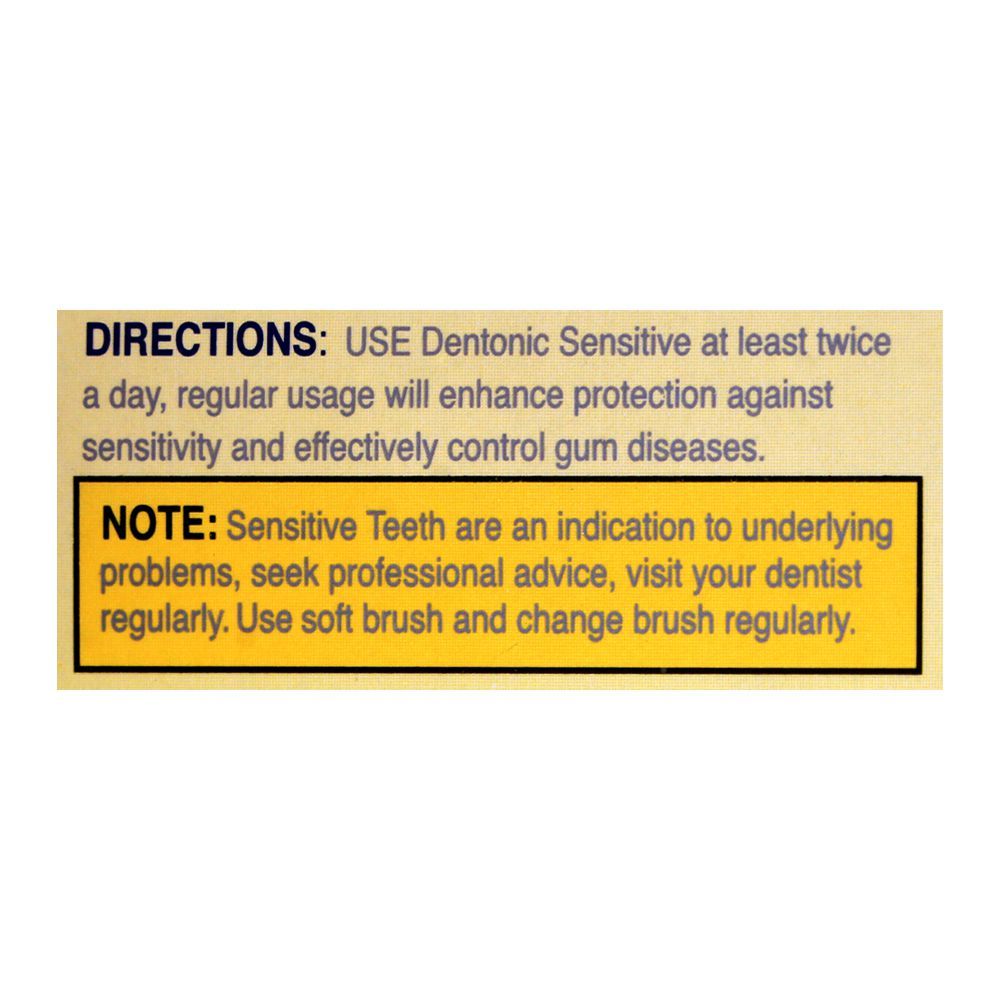 Purchase Dentonic Fluoride For Sensitive Teeth Toothpaste, 75g Online ...