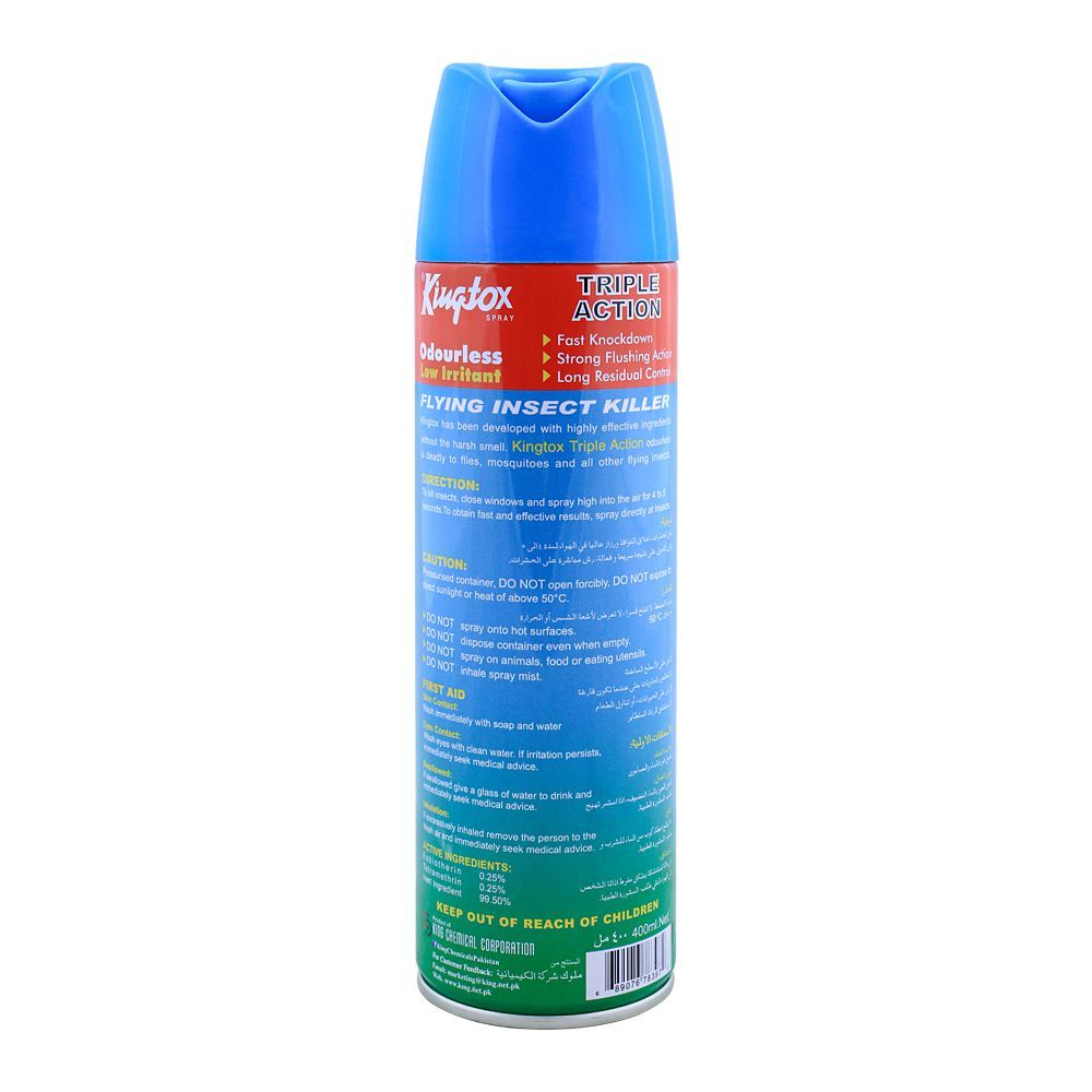 Order Kingtox Odorless Flying Insect Killer, Triple Action, 400ml ...