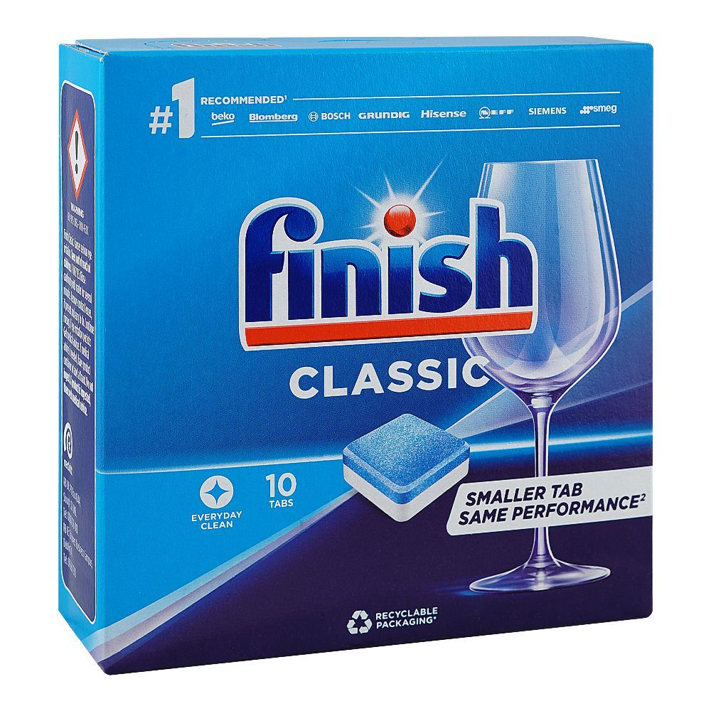 Finish Classic Dishwasher Detergent Tablets Box, 10-Pack, 135g