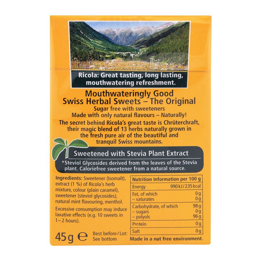 Order Ricola The Original Herb Sugar Free Swiss Herbal Drops, 45g Online at Best Price in ...
