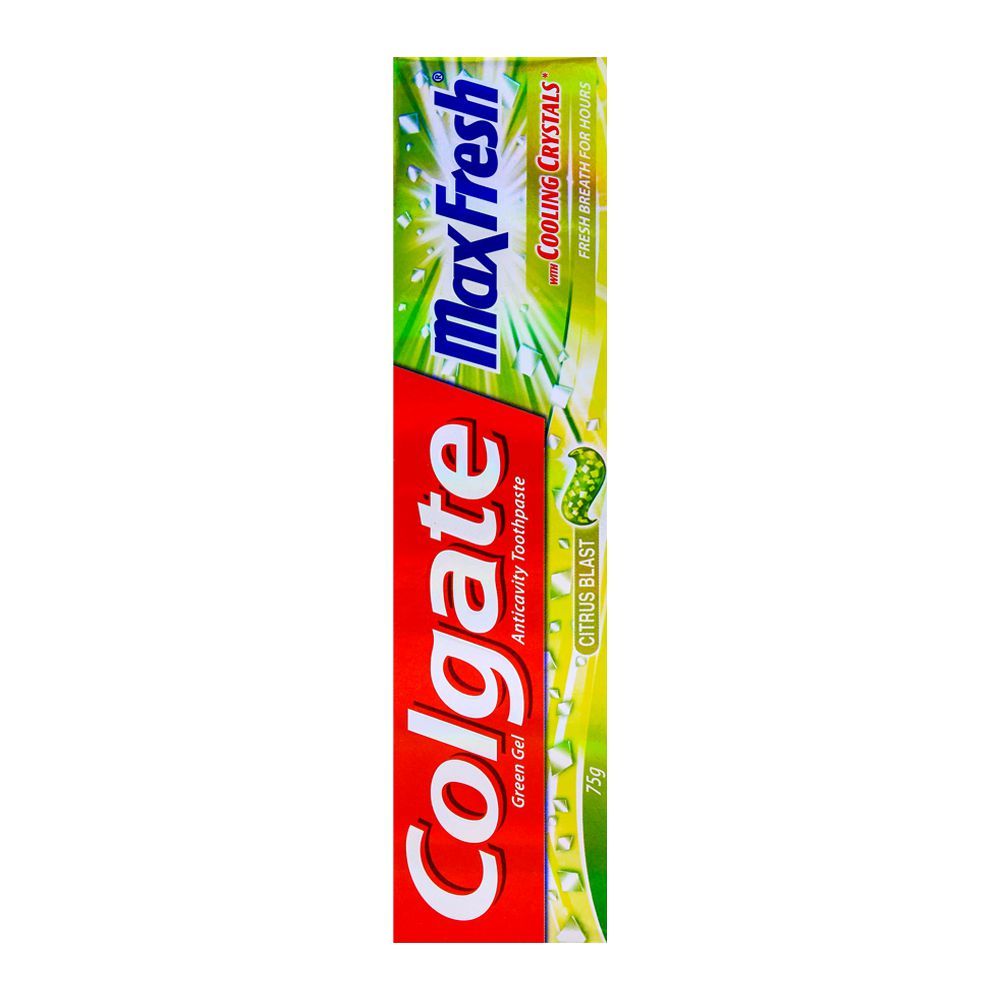 Order Colgate MaxFresh Green Gel Citrus Blast Toothpaste 75gm Online at ...