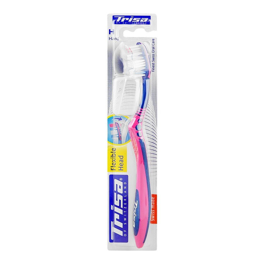 Trisa Flexible Head Hard Toothbrush, 1-Pack