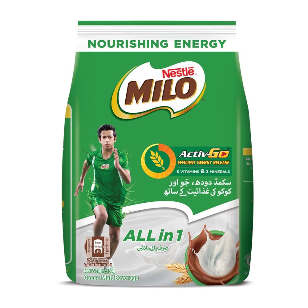Buy Nestle Milo All-in-1 Powder, 150g Pouch Online at Best Price in ...