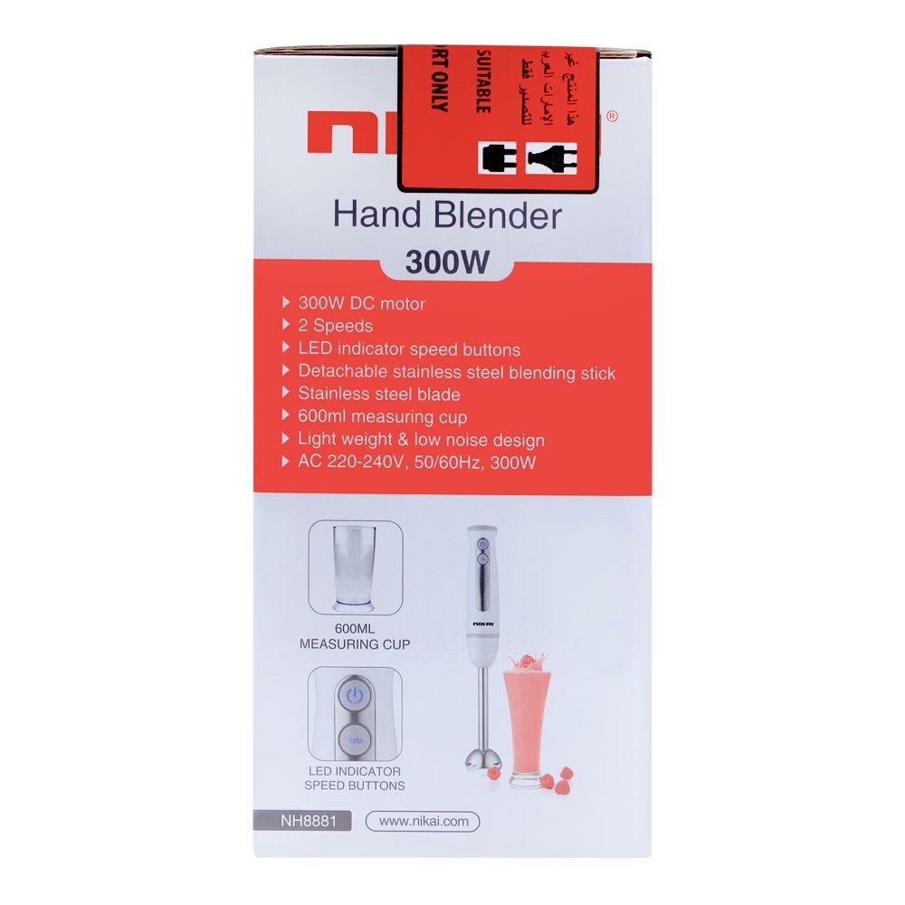Buy Nikai Hand Blender, 300W, 2 Speed, NH8881 Online at Best Price in ...