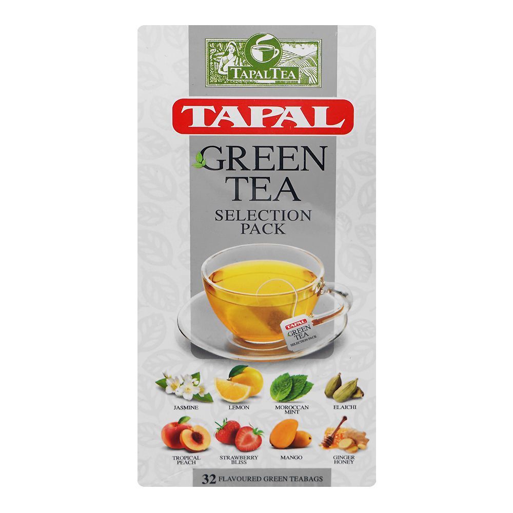 Tapal Green Tea Selection Pack, 32 Flavoured Green Tea Bags