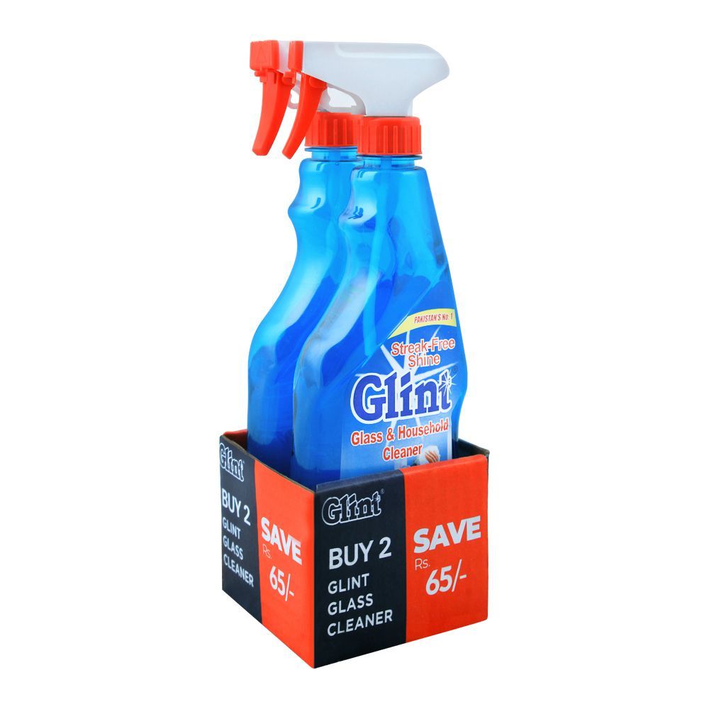 Purchase Glint Glass & Household Cleaner, 2-Pack, 500ml, Save Rs. 65 ...