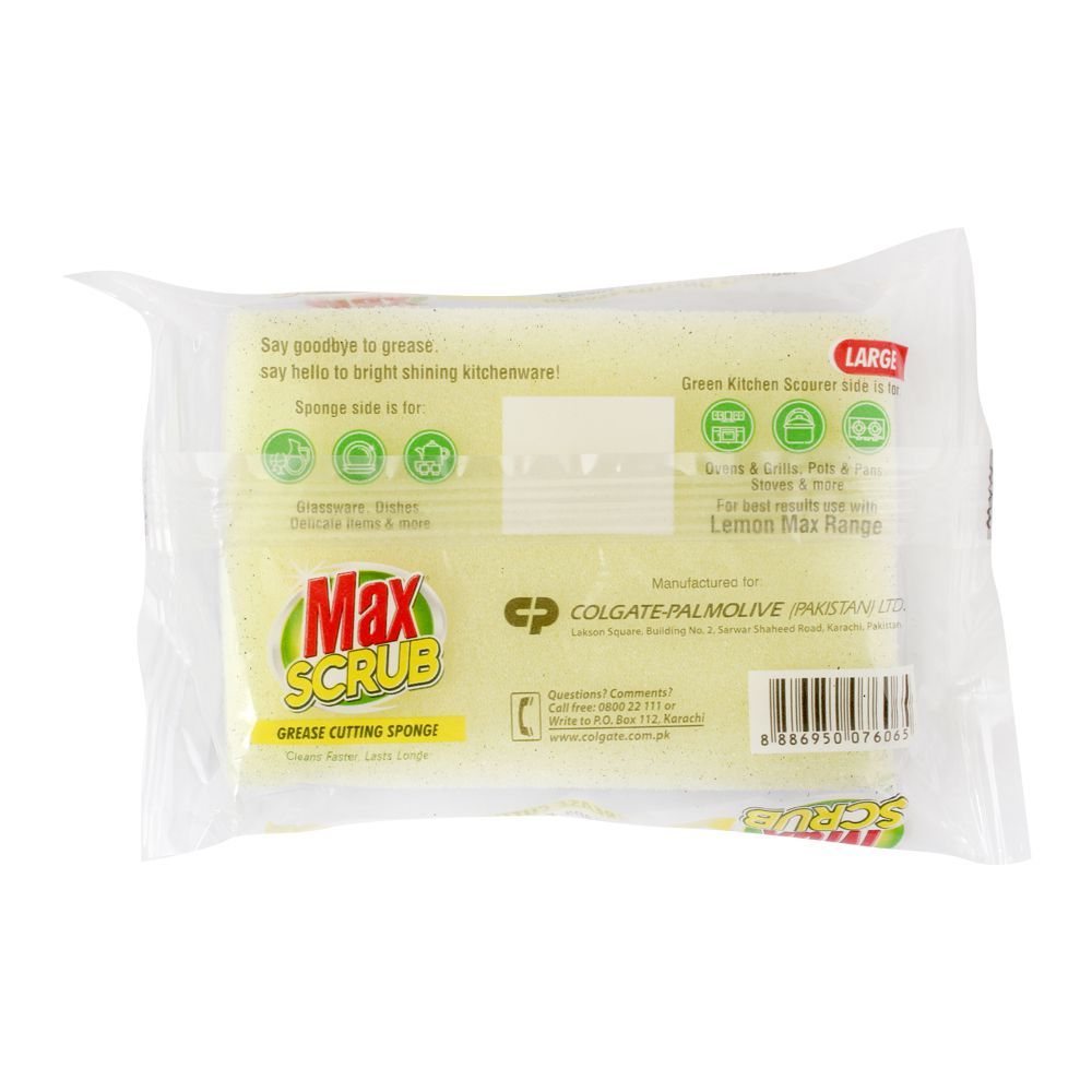 Order Max Scrub With Sponge, Large, 1 Count Online at Special Price in ...