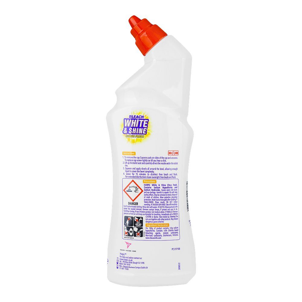Buy Harpic White & Shine Citrus Fresh Bleach, 750ml Online at Special ...