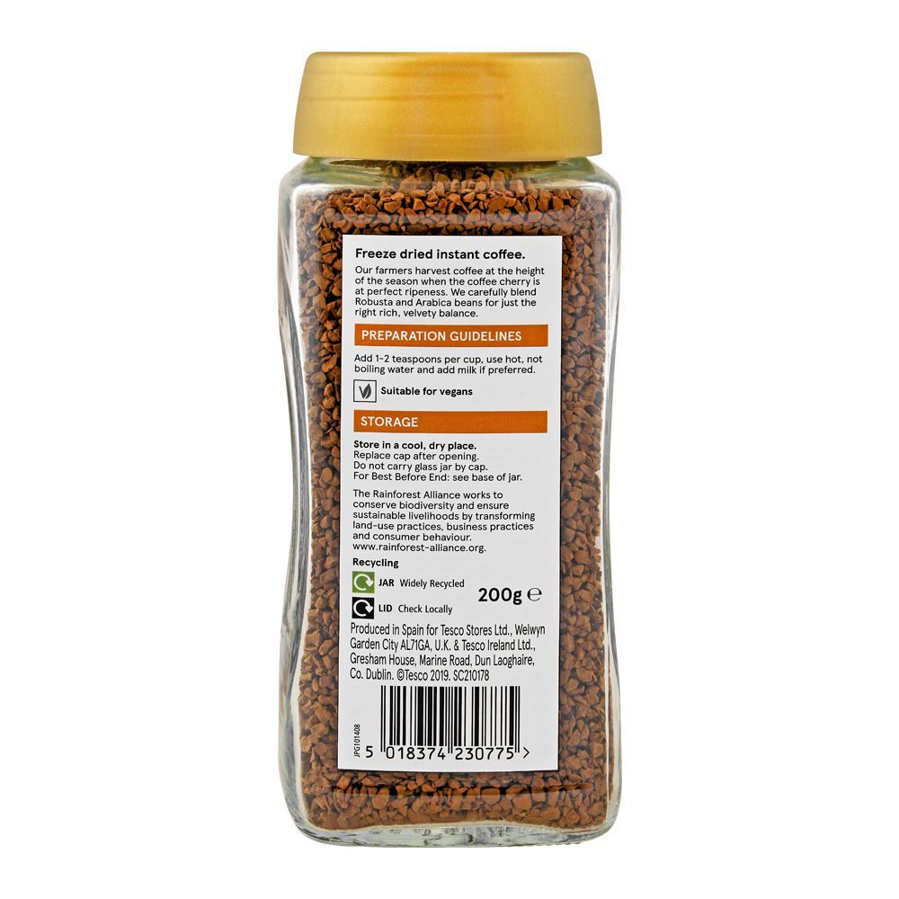 Purchase Tesco Gold Rich & Smooth Coffee, 200g, Jar Online at Best ...