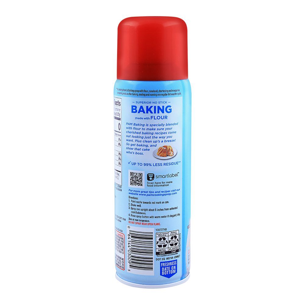 Order Pam Baking With Flour Non-Stick Cooking Spray 141gm Online at ...