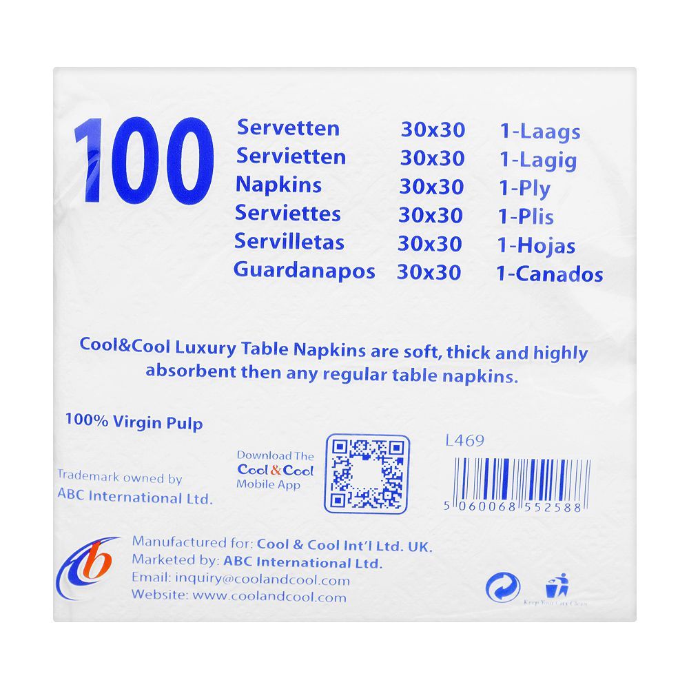 Purchase Cool & Cool Table Napkin, L-469, 100-Ply Online at Special ...