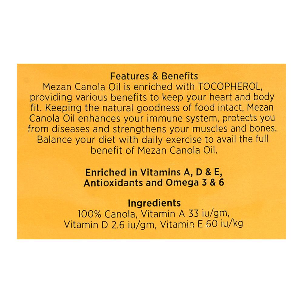 Buy Mezan Canola Oil 3 Litres Bottle Online at Special Price in ...