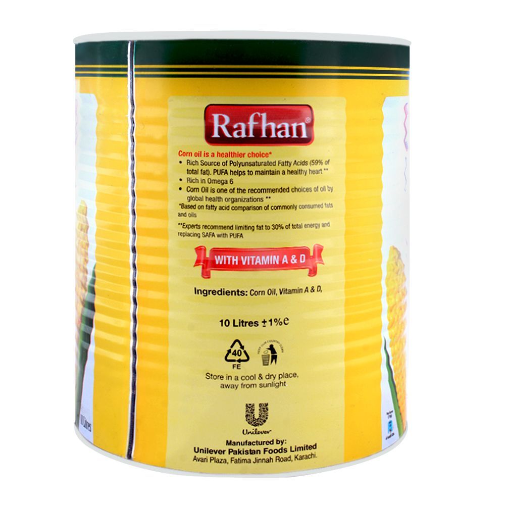 Order Rafhan Corn Oil 10 Litres Tin Online at Best Price in Pakistan ...