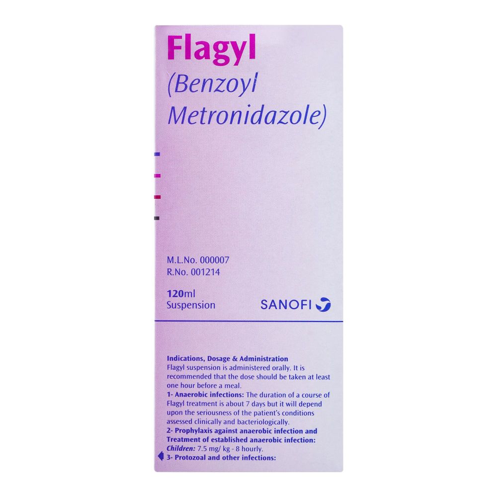 Purchase Sanofi-Aventis Flagyl Suspension, 120ml Online at Best Price ...