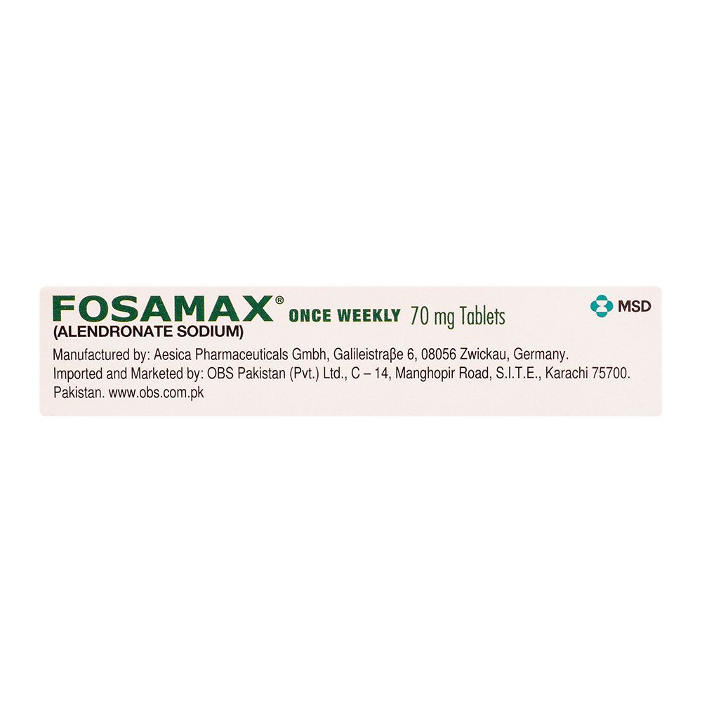 Order Aesica Pharmaceuticals Fosamax Tablet, 70mg, 4-Pack Online at ...