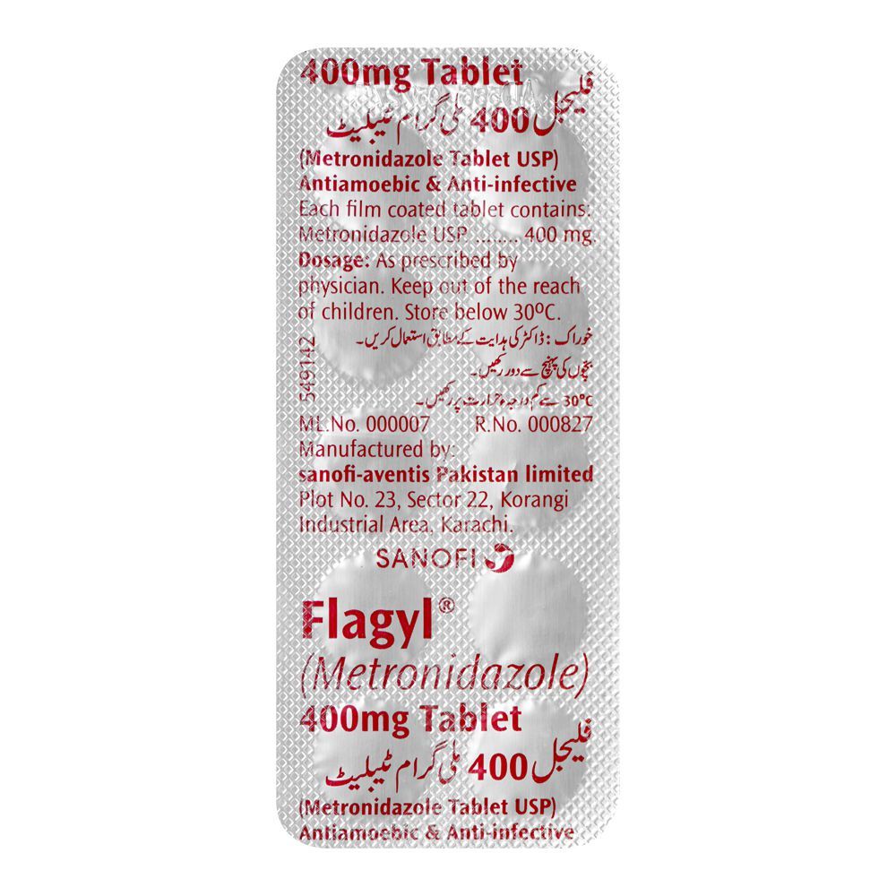 Buy Flagyl Tablets, 400mg Strip Online at Best Price in Pakistan ...