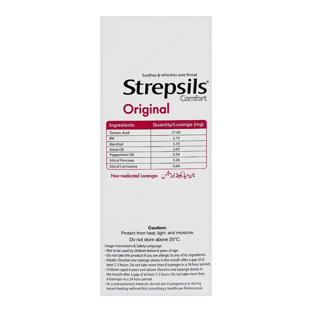 Order Reckitt Strepsils Comfort Original, 10-Pack, 1-Strip Online at ...