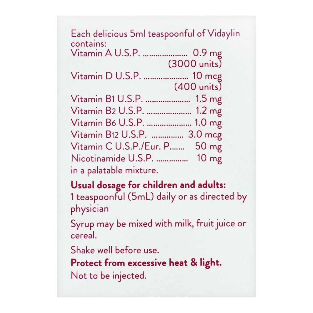 Buy Abbott ViDaylin Syrup, 120ml Online at Best Price in Pakistan ...