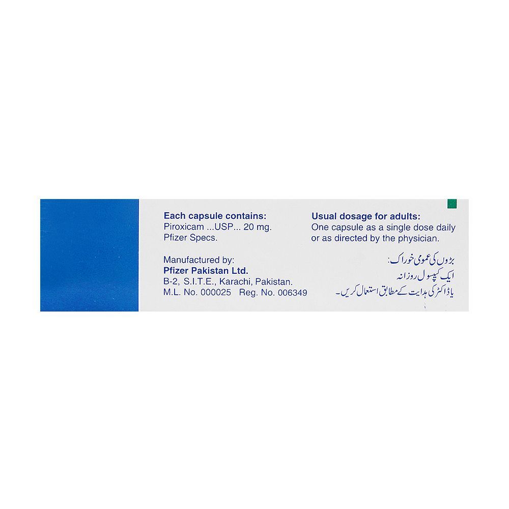 Order Pfizer Feldene Capsule, 20mg, 1-Strip Online at Special Price in ...